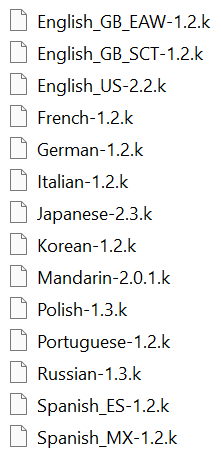 Installing Language Modules