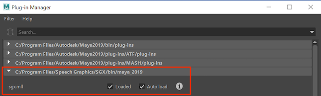 Converting Output via SGX Maya Plugin GUI