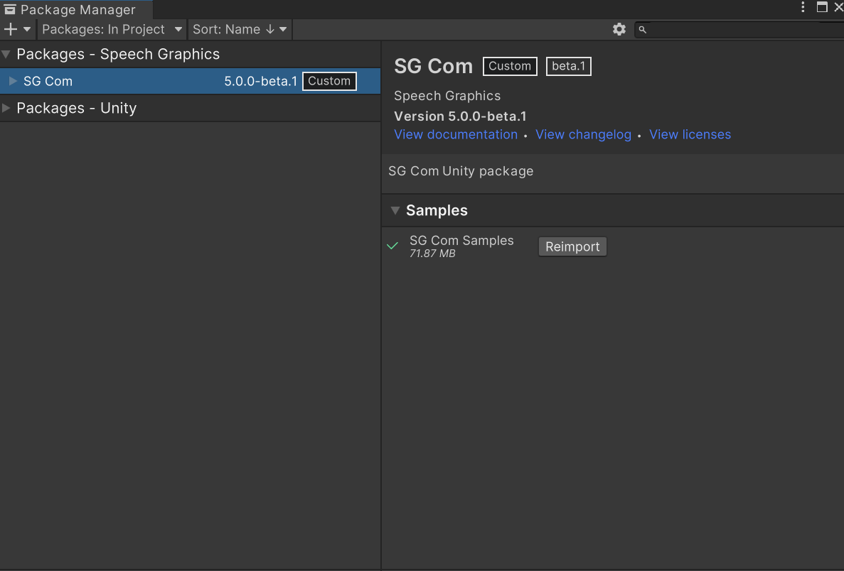 SG Com Unity Package Download and Installation
