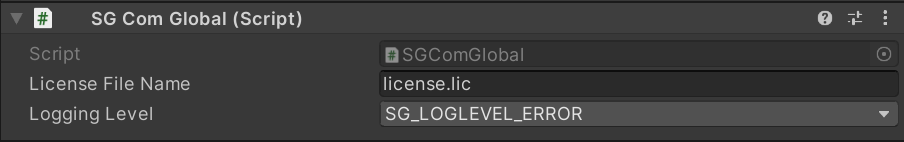 SG Com Unity Package Scripts